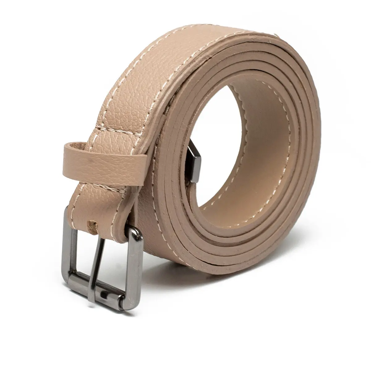 Cinto Dakota em Couro Bege