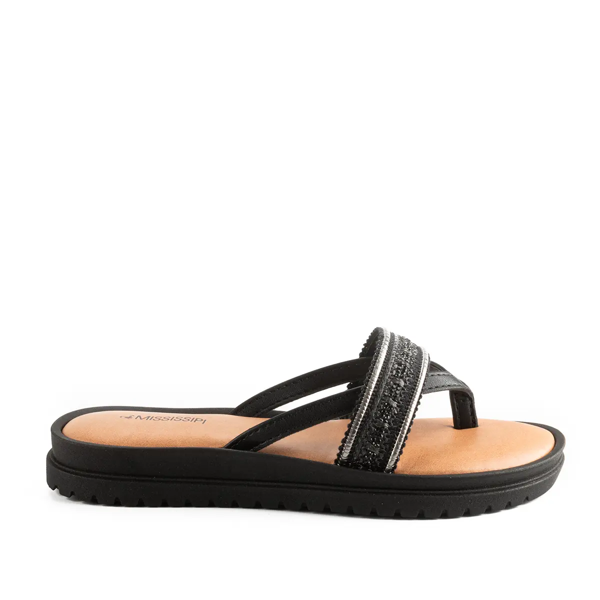 Chinelo Mississipi Flatform Preto - Dakota
