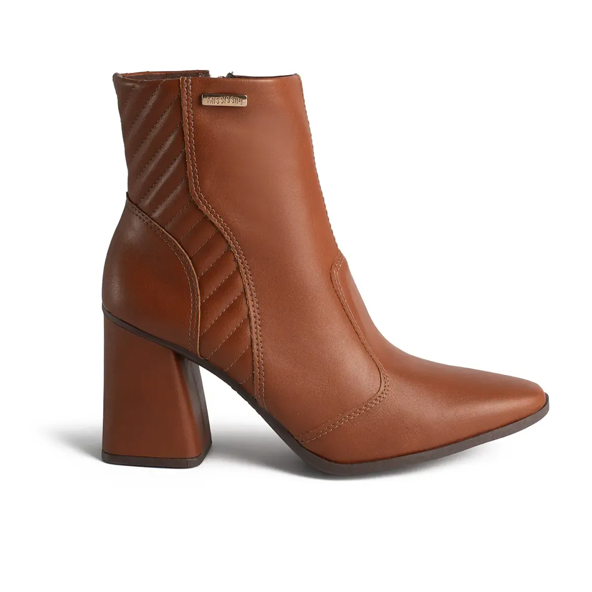 Bota Mississipi de Cano Curto Caramelo